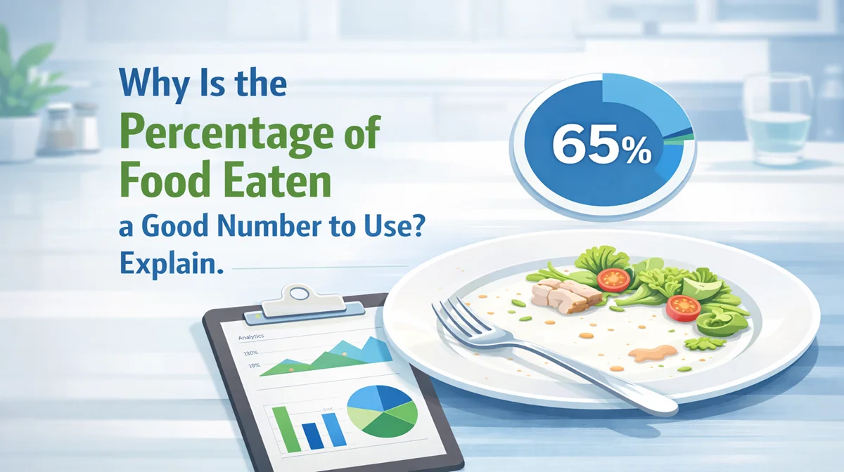 Why is the Percentage of Food Eaten a Good Number to Use? Explain.